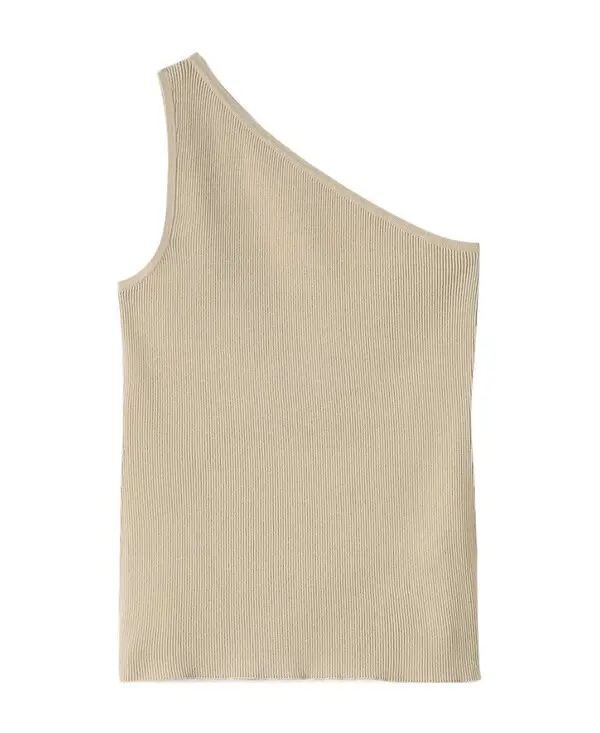TOTEME Ribbed-knit One-shoulder Top