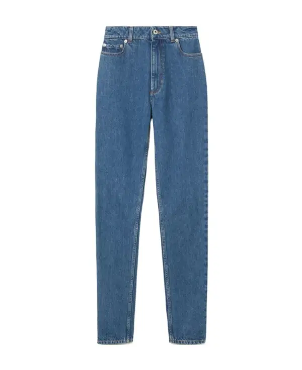 Burberry High-waisted Slim-fit Jeans - Blue