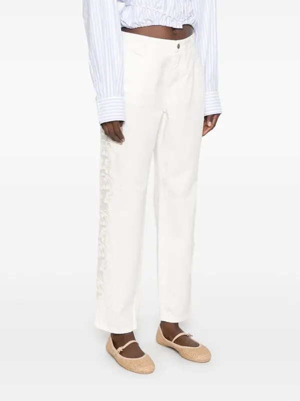 Ermanno Scervino Lace-detail Jeans