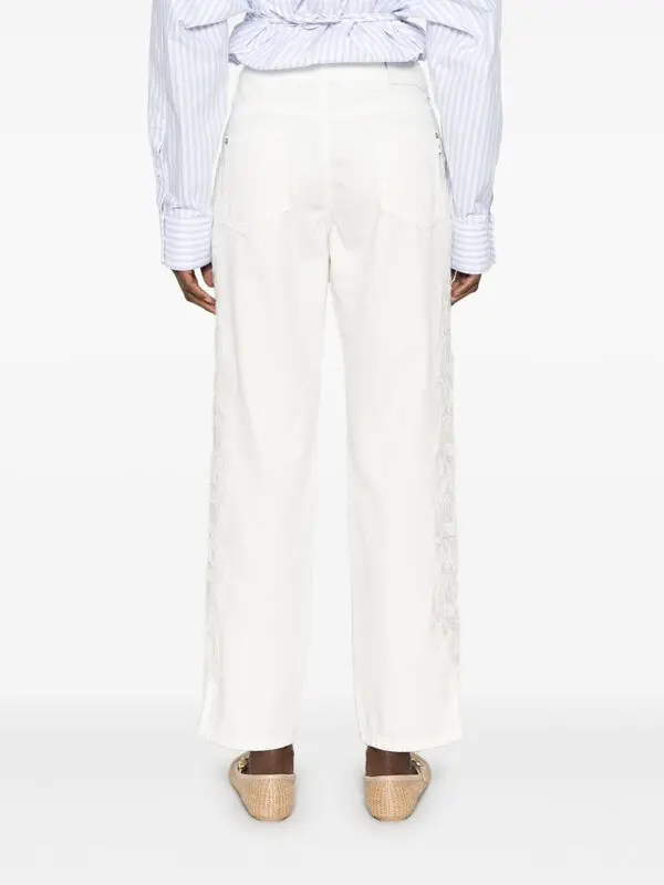 Ermanno Scervino Lace-detail Jeans