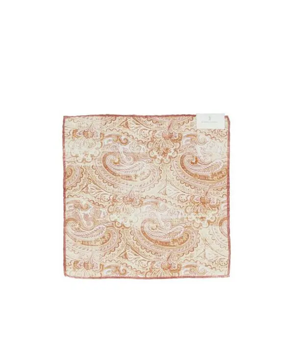 Brunello Cucinelli Double Face Pocket Square - Nude