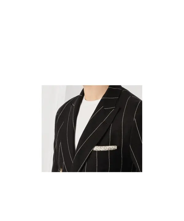 Brunello Cucinelli Geometric Designed Pocket Square