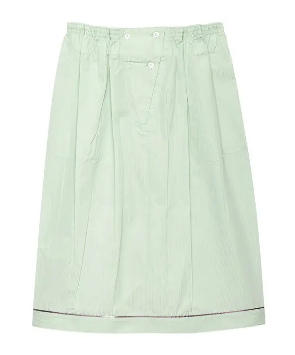 Prada Elasticated Waistband Midi Skirt - Aqua