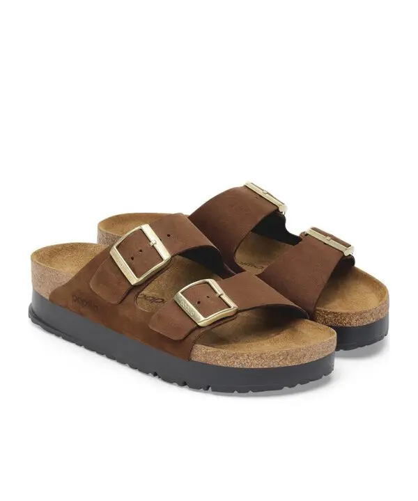 BIRKENSTOCK Arizona Pap Flex Platform Sandals With Buckle Detail