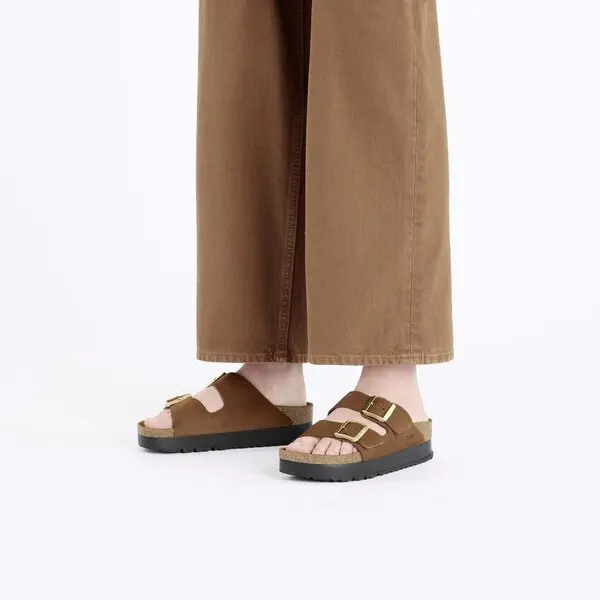 BIRKENSTOCK Arizona Pap Flex Platform Sandals With Buckle Detail