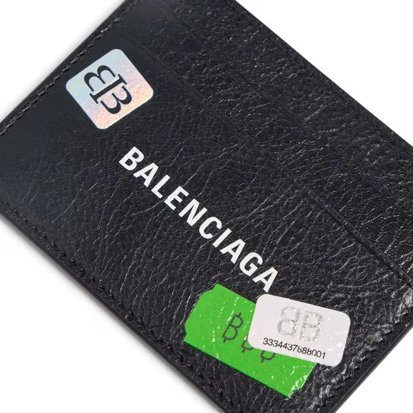 Balenciaga Sticker Printed Cash Card Holder