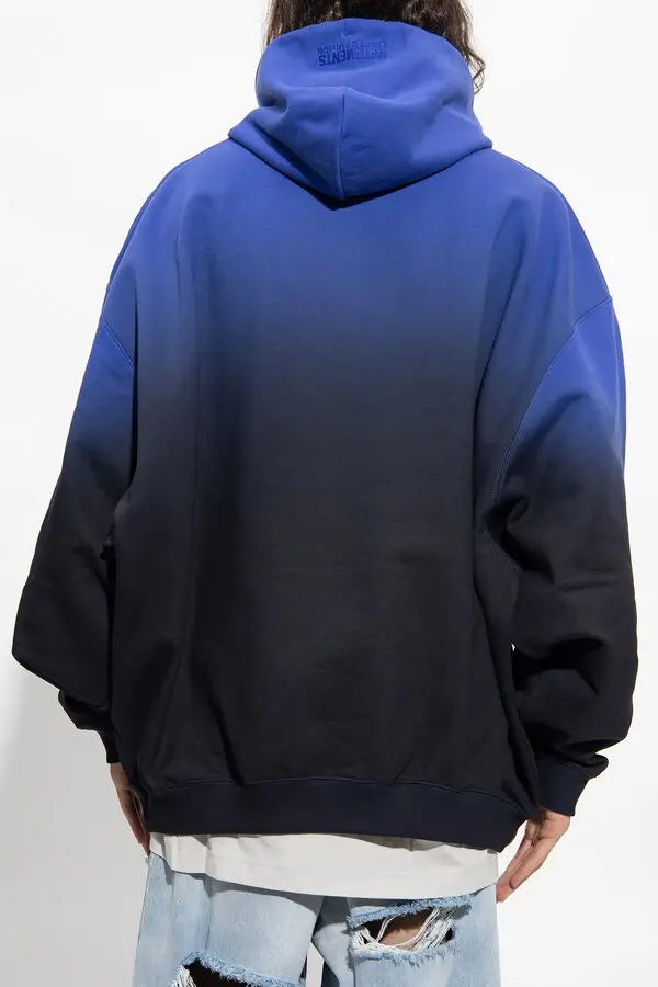 Vetements Logo-print Faded-effect Hoodie