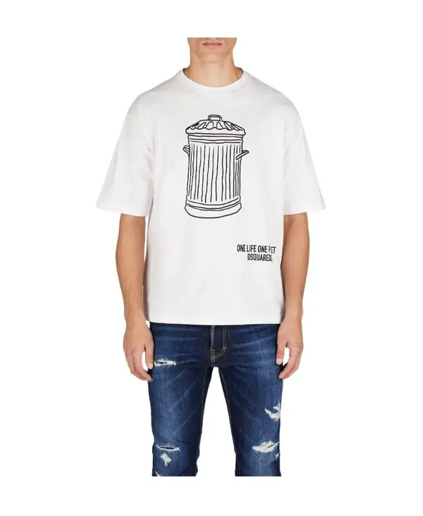 Dsquared2 Graphic-print Organic Cotton T-shirt