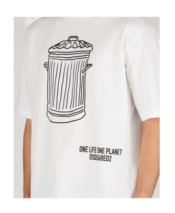 Dsquared2 Graphic-print Organic Cotton T-shirt