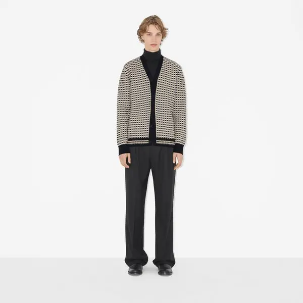 Burberry Check-pattern V-neck Cardigan