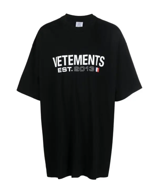 Vetements Logo Printed Oversized T-shirt