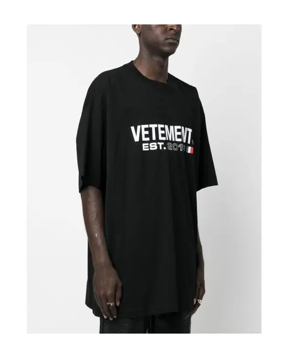 Vetements Logo Printed Oversized T-shirt