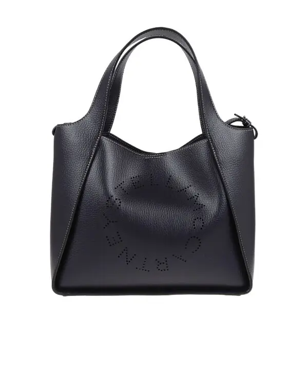 Stella McCartney Perforated Logo Tote Bag - Black