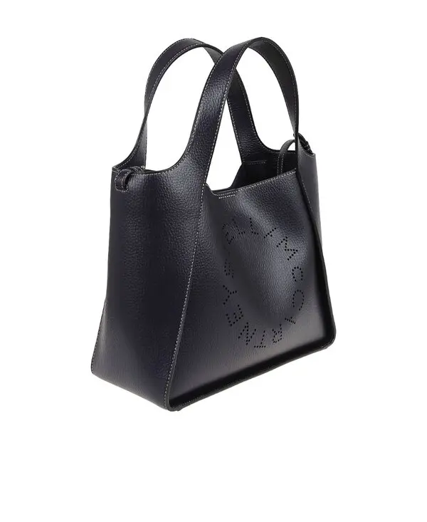Stella McCartney Perforated Logo Tote Bag - Black