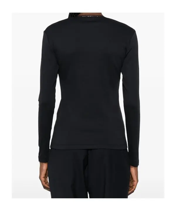 Fabiana Filippi Long Sleeve V-neck T-shirt