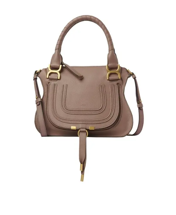 Chloé Marcie Small Top Handle Bag - Brown