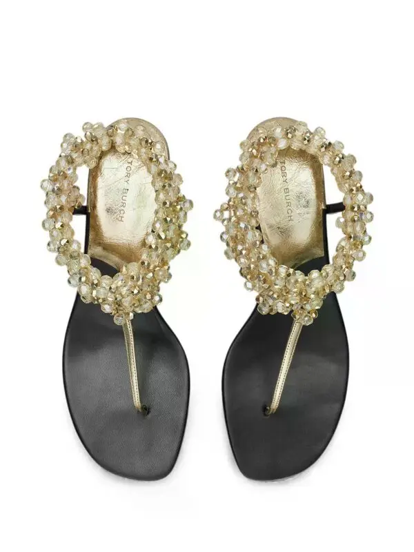 Tory Burch Beaded Heeled Sandals