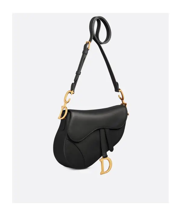 Dior Medium Saddle Bag - Black