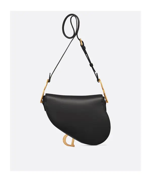 Dior Medium Saddle Bag - Black