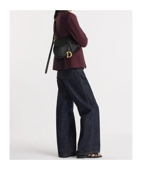 Dior Medium Saddle Bag - Black