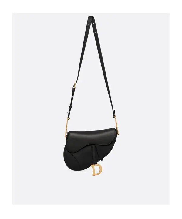 Dior Medium Saddle Bag - Black