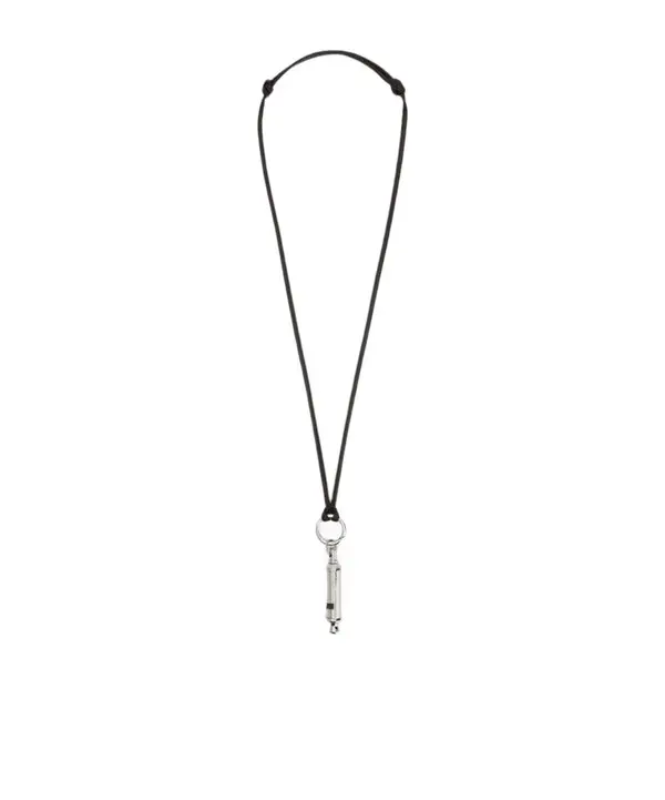 LEMAIRE Whistle Pendant Necklace - Black