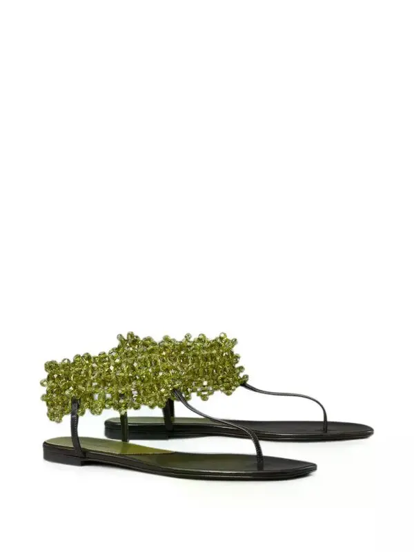 Tory Burch Beaded Flat Sandals