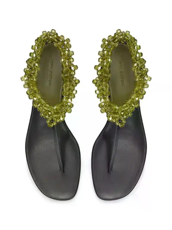 Tory Burch Beaded Flat Sandals
