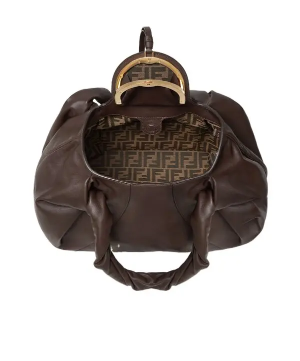 Fendi Dark Brown Leather Bag