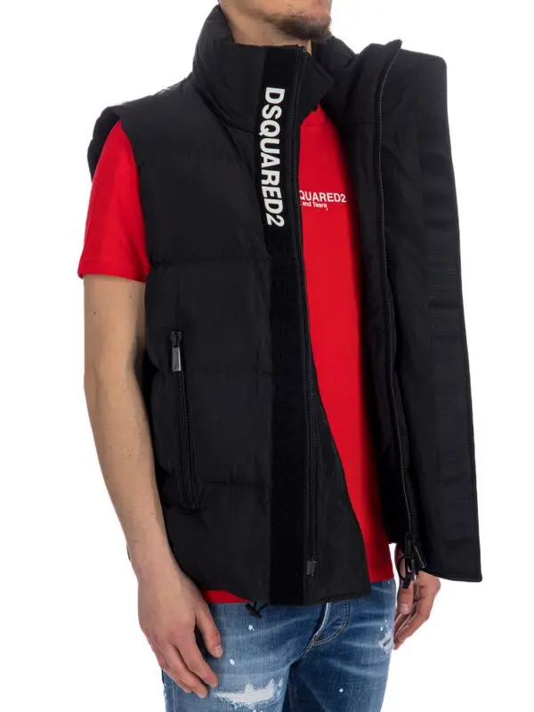 Dsquared2 Funnel Neck Quilted Gilet