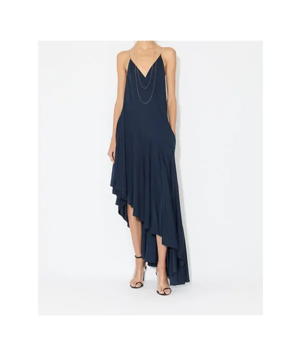 Alaïa Matte Jersey Asymmetrical Slip Dress