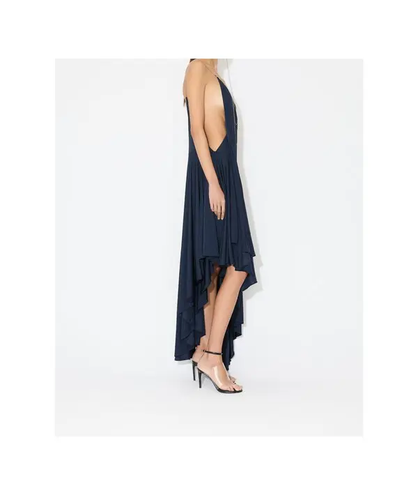 Alaïa Matte Jersey Asymmetrical Slip Dress