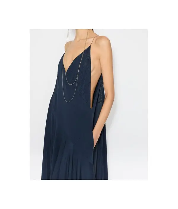 Alaïa Matte Jersey Asymmetrical Slip Dress