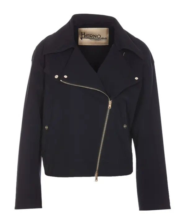 Herno Zip-up Biker Jacket