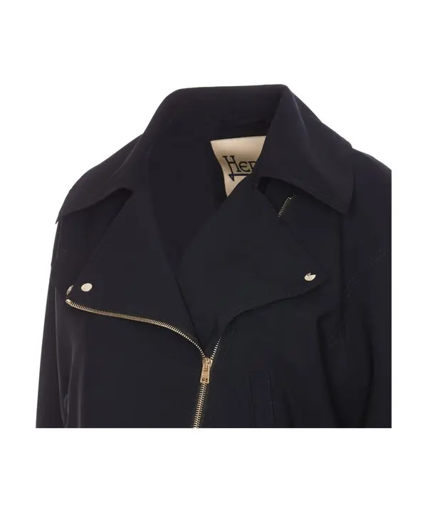 Herno Zip-up Biker Jacket