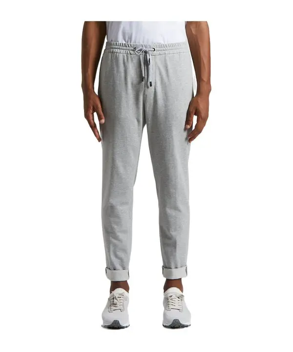 Peserico Tapered Trousers With Drawstring Waist - Gray
