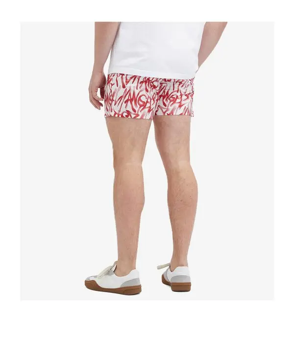 Palm Angels Graffiti Printed Drawstring Swim Shorts