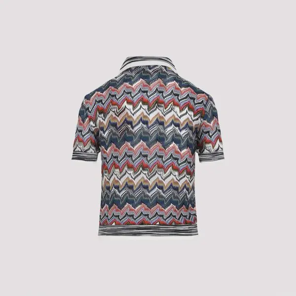Missoni Embroidered Lace Short Sleeve Polo