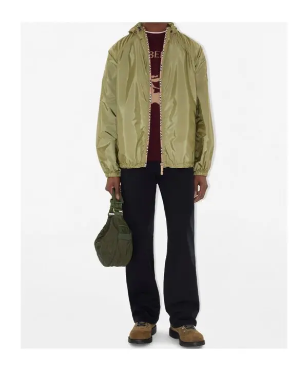 Burberry Zipped Hooded Drawstring Jacket - Wreath