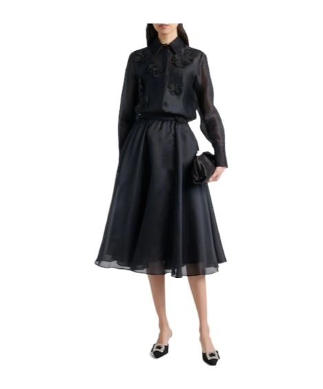 Max Mara Silk Midi Skirt