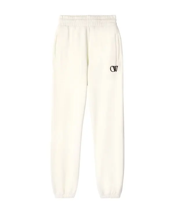 Off-White Logo Printed Tapered Leg Pants