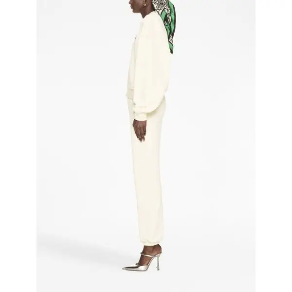 Off-White Logo Printed Tapered Leg Pants
