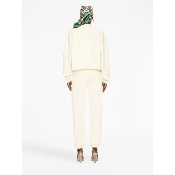 Off-White Logo Printed Tapered Leg Pants