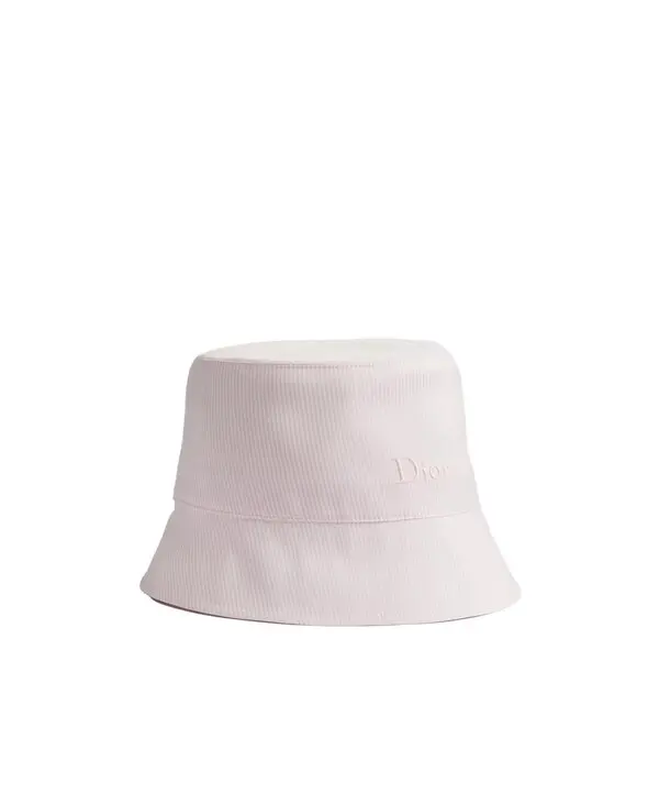 Dior Riviera Marinière Teddy-d Bucket Hat - Light Pink