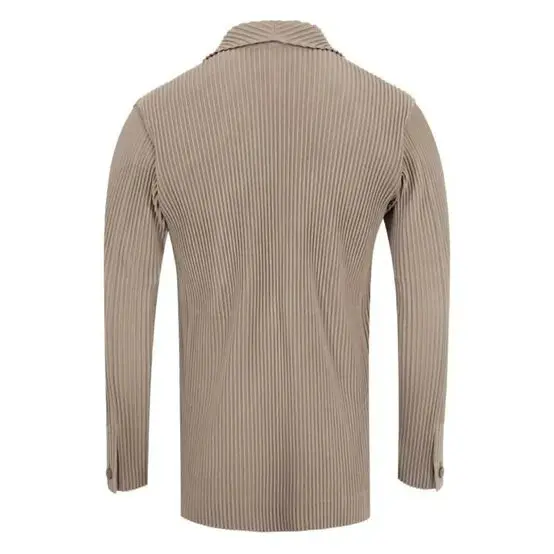 Issey Miyake Pleated Double-breasted Blazer