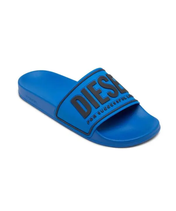 DIESEL® Sa-mayemi Cc Logo Embossed Pool Slides