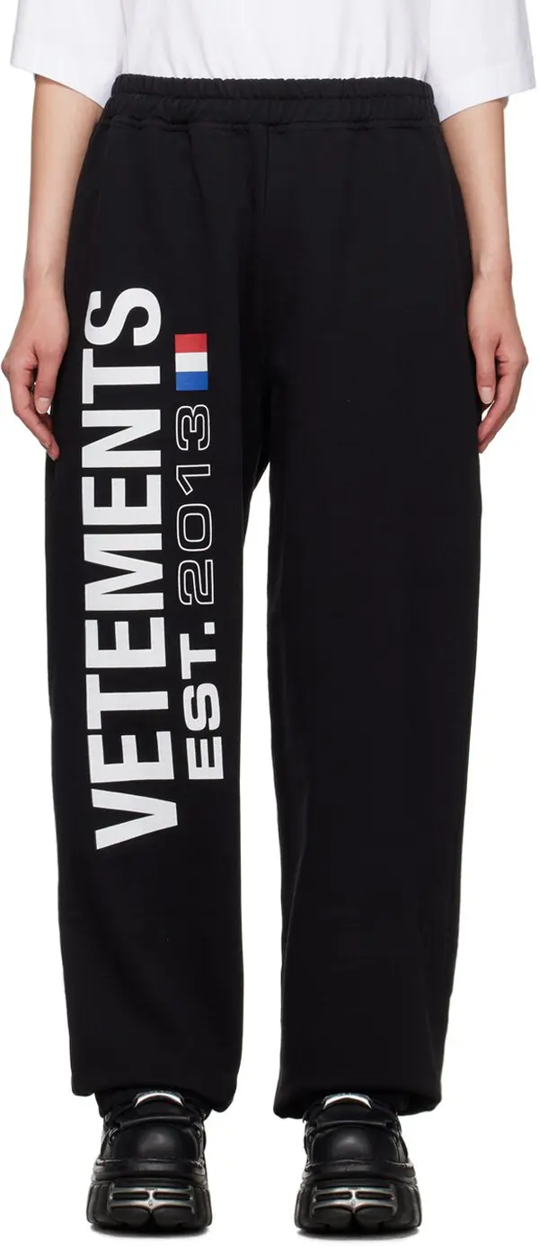 Vetements Flag Logo Print Track Pants