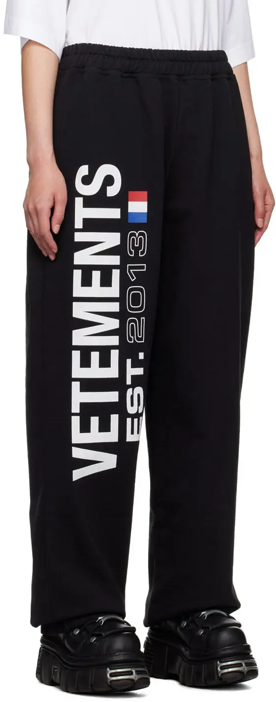 Vetements Flag Logo Print Track Pants
