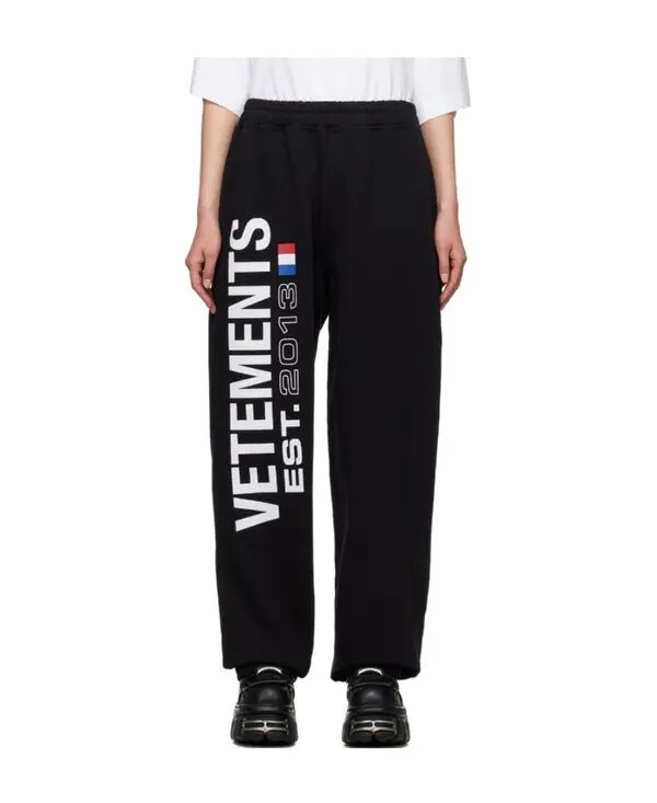 Vetements Flag Logo Print Track Pants