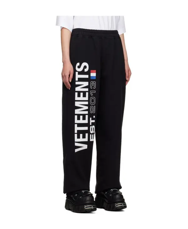 Vetements Flag Logo Print Track Pants